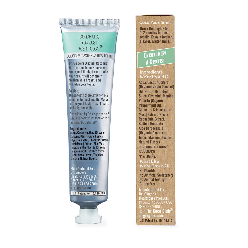 Coconut Oil Toothpaste – Fluoride-Free & Gentle | Dr. Ginger’s
